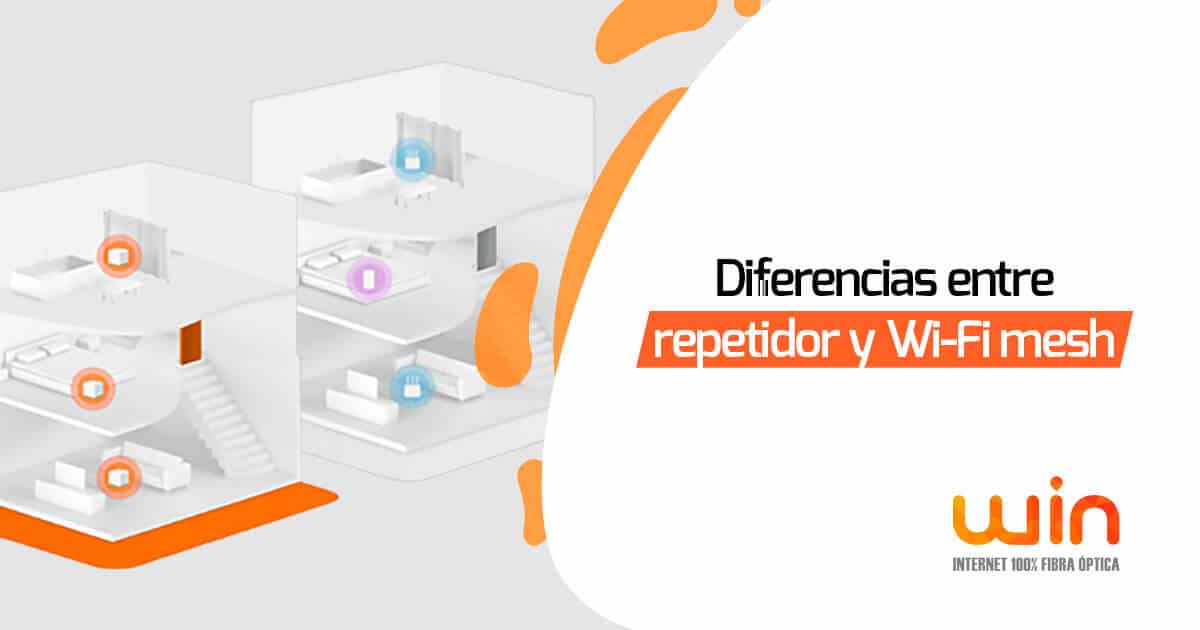 Diferencias entre Repetidor Wi-Fi y Wi-Fi Mesh - WIN Internet