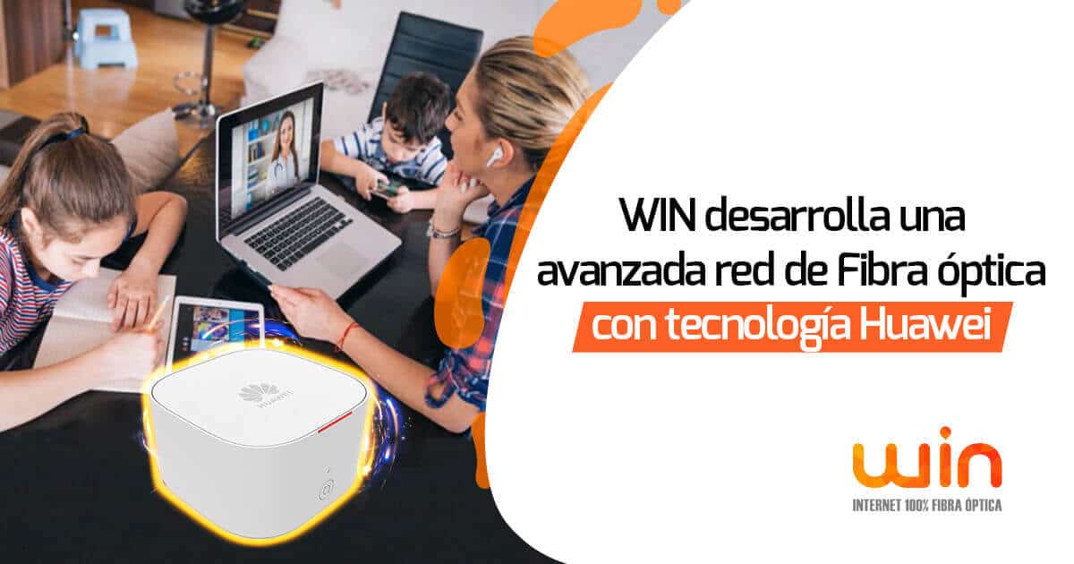 La avanzada red de Fibra óptica con tecnología Huawei