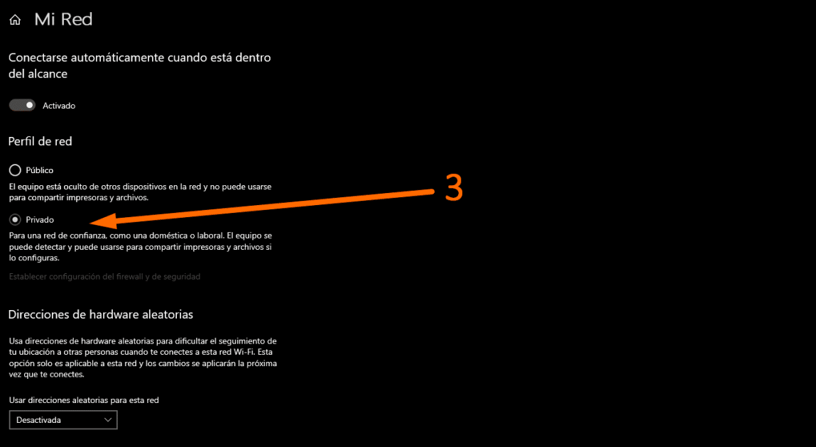 Cambia tu red pública a red privada con estos pasos